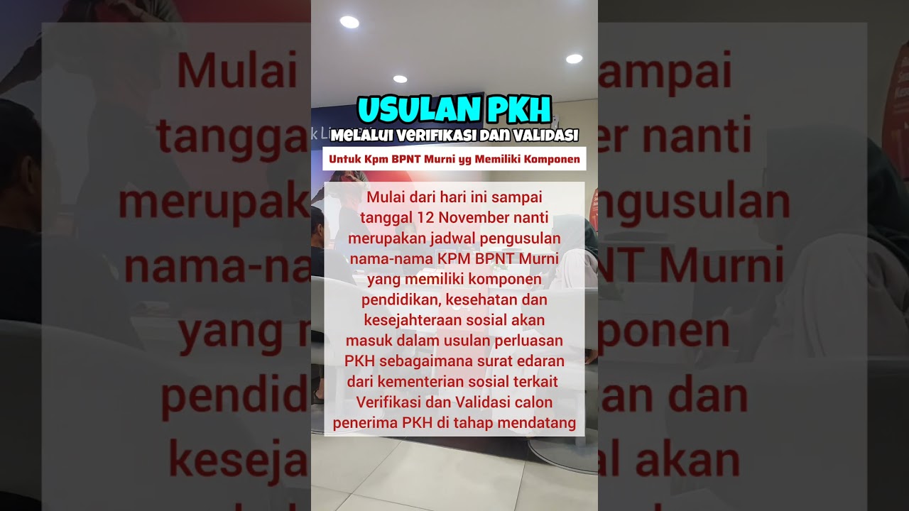 Usulan PKH melalui Verifikasi dan Validasi dari KPM BPNT Murni. Adakah KPM BPNT Murni disini??