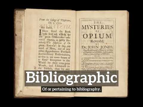 How to Say Bibliographic in English? | How Does Bibliographic Look? | What is Bibliographic?