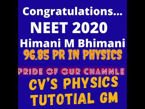 NEET 2020 Results Declared.... Pride of Our Channel