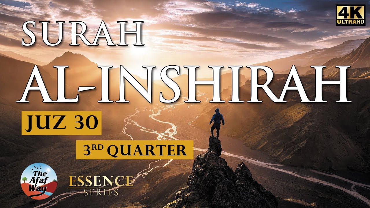 Surah Al Inshirah Juz 30 3rd Quarter English