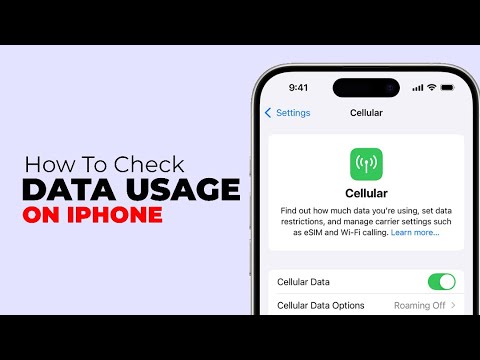 How To Check iPhone Cellular Data Usage!