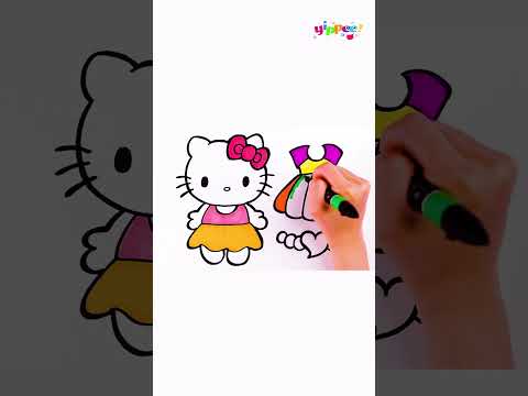 How to draw Hello Kitty 💕