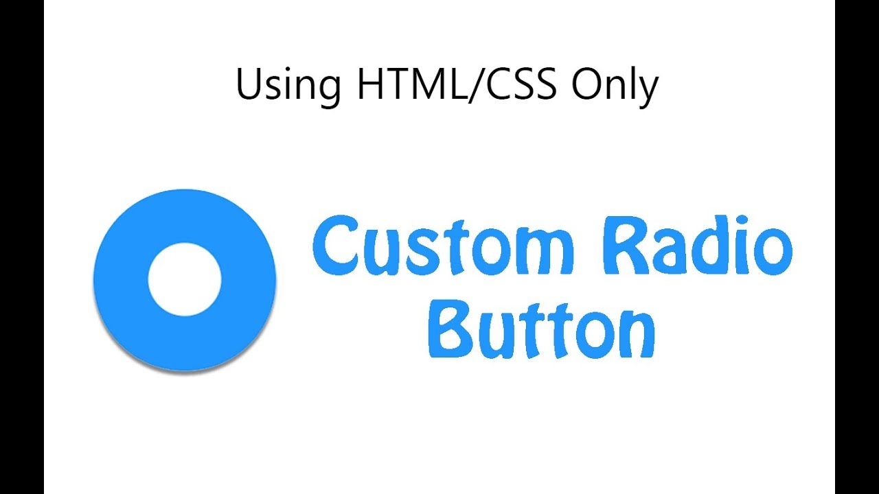 How to create custom radio button using HTML and CSS only