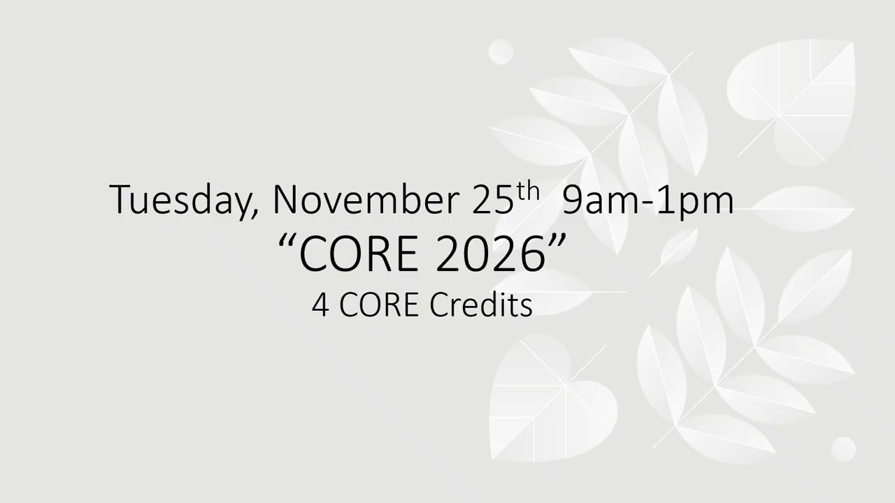 November and December 2025 class schedule Nov 5, 2026