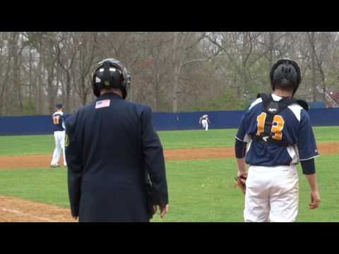 Tom Campo ropes an RBI double to the left field wall
