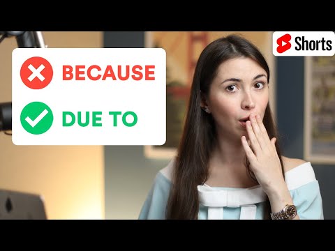 Stop saying "BECAUSE" Use these alternatives to SOUND LIKE A NATIVE #Shorts