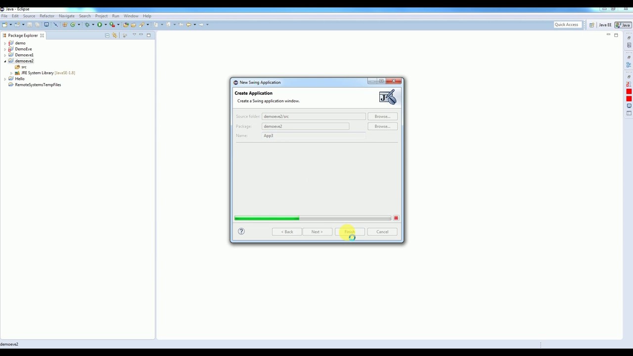 Event handling using window builder plugin in eclipse