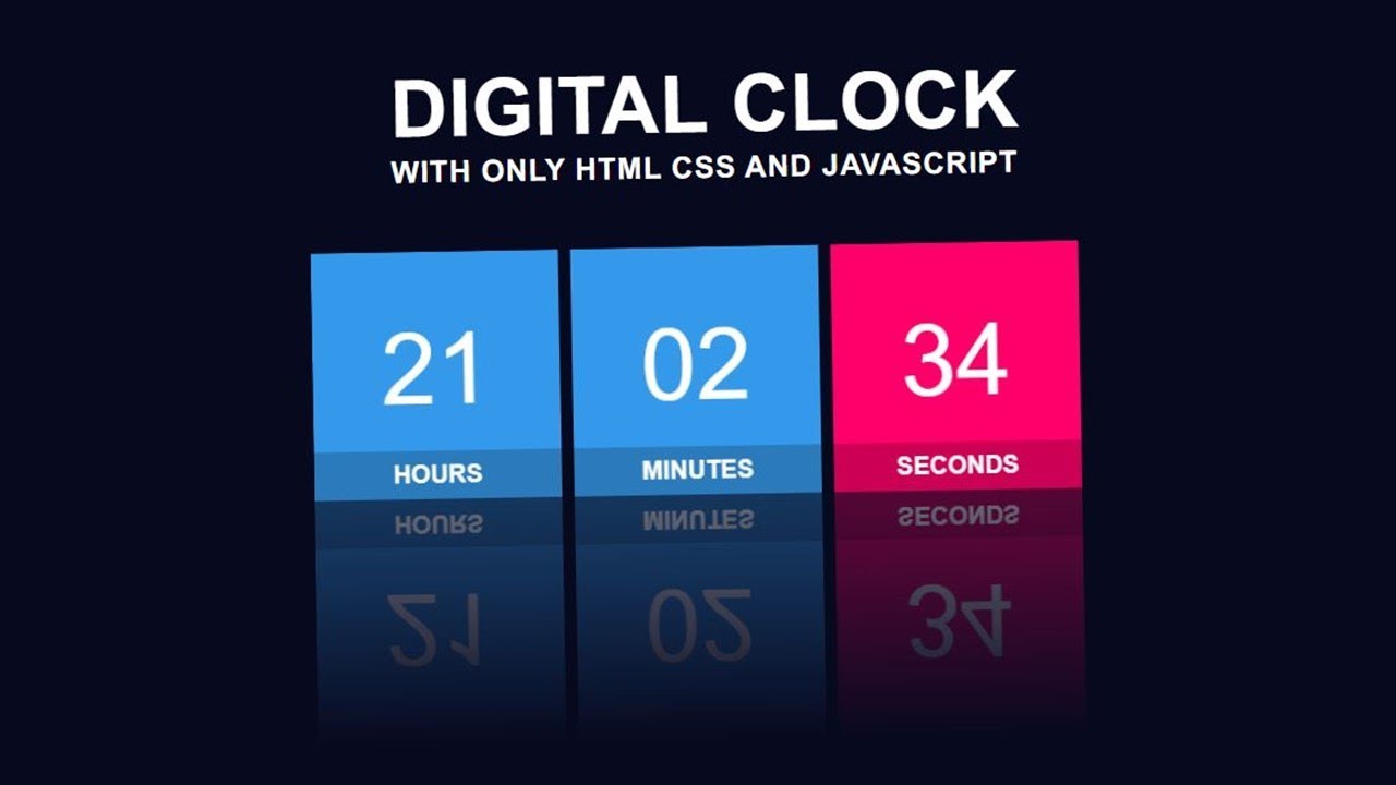 Build Your Own Digital Clock: HTML, CSS, JavaScript Tutorial