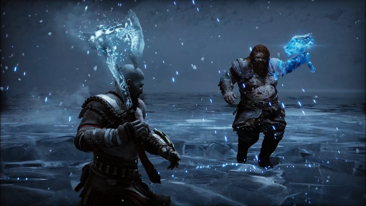 Kratos vs Thor - God of War Ragnarok (4K 60FPS HDR)