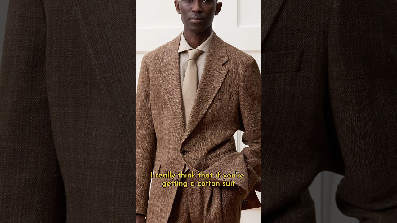 Derek Guy on cotton suits #suits #cotton #stretch
