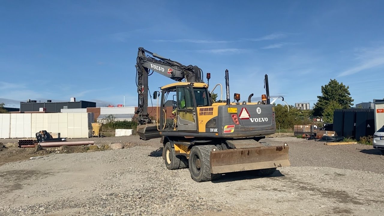 Grävmaskin Volvo EW 160C, Helsingborg, Klaravik auktioner