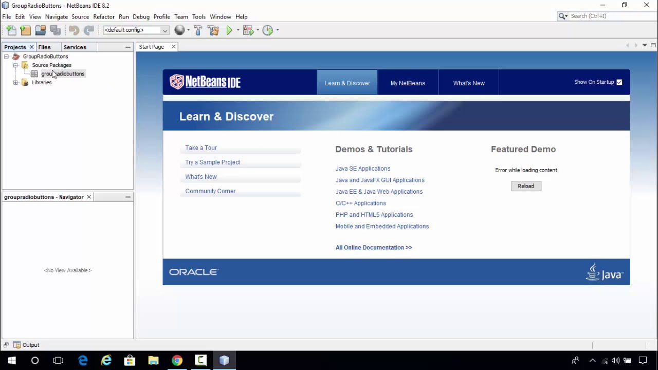 How To Add Radio Buttons In Button Group In Java Netbeans Gui Application