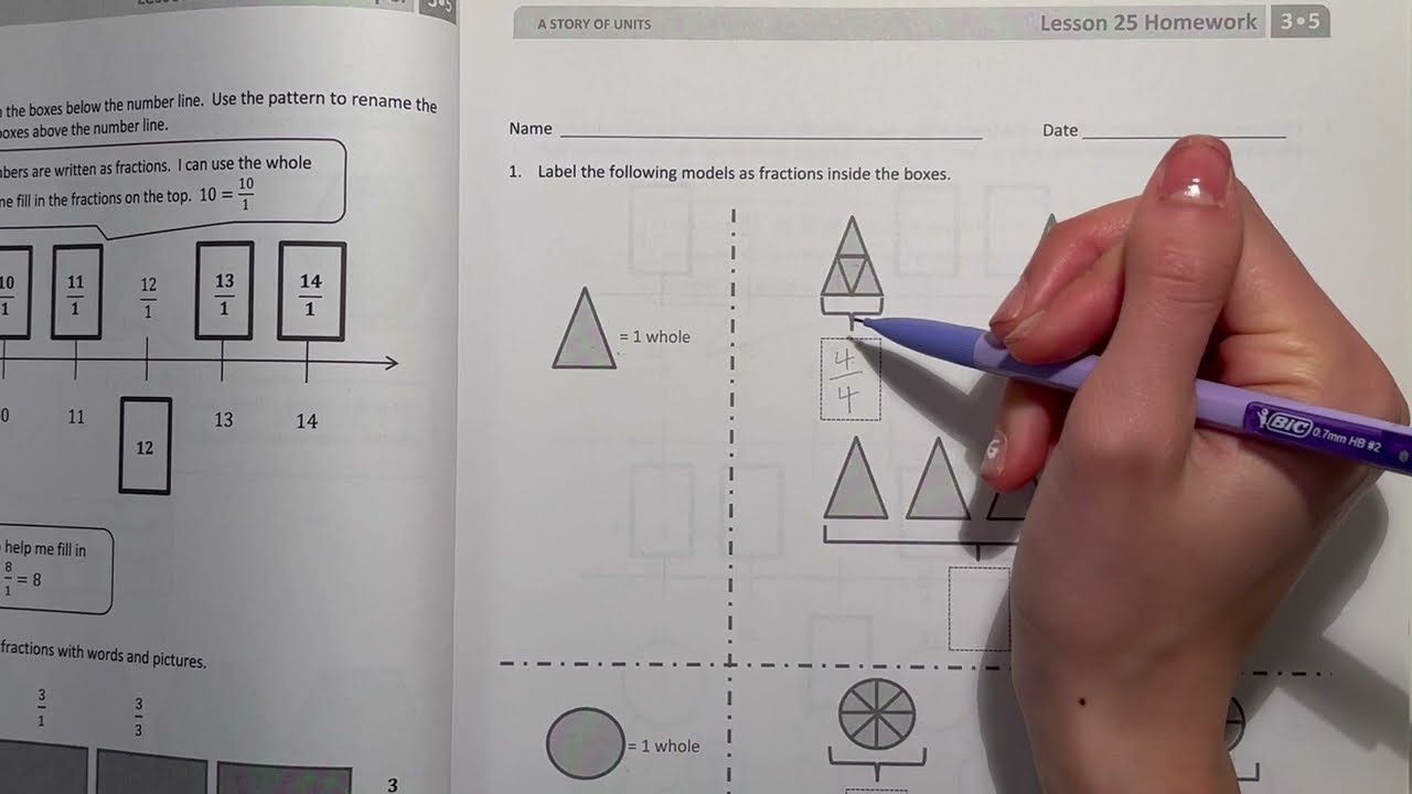 Eureka Math Grade 3 Module 5 Lesson 25 Homework | #mathwithaubrey #answers