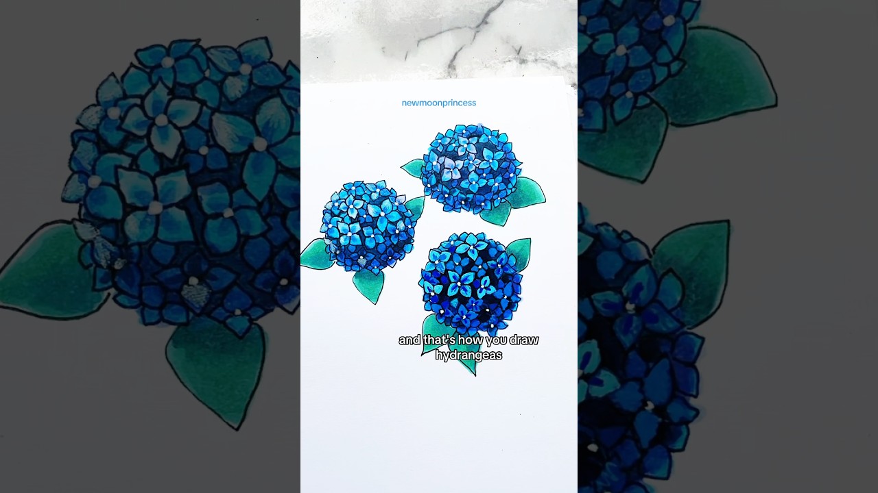 Tutorial bunga hortensia yang mudah! #seni