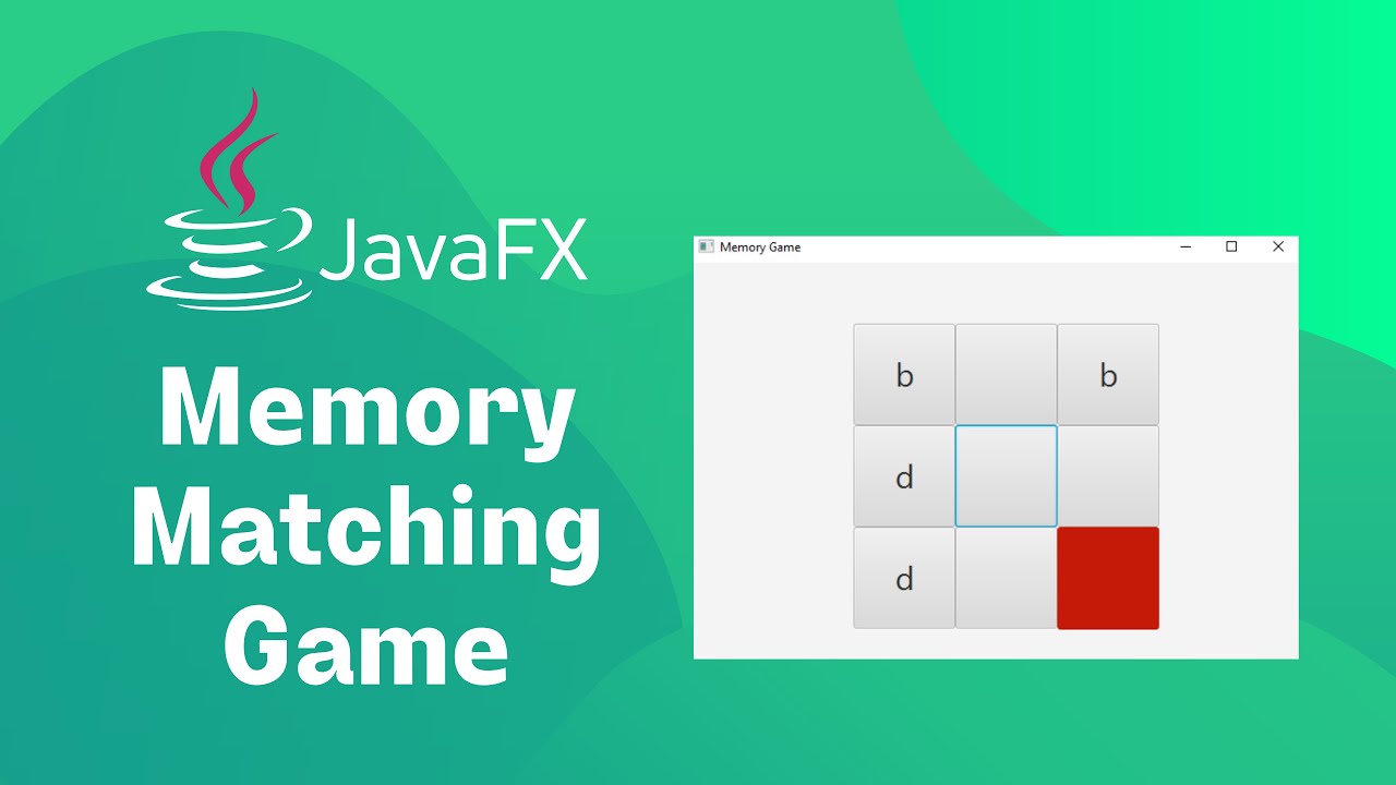 JavaFX - Memory Matching Game