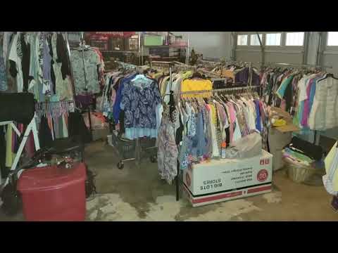 Lots and lots of name brand clothing