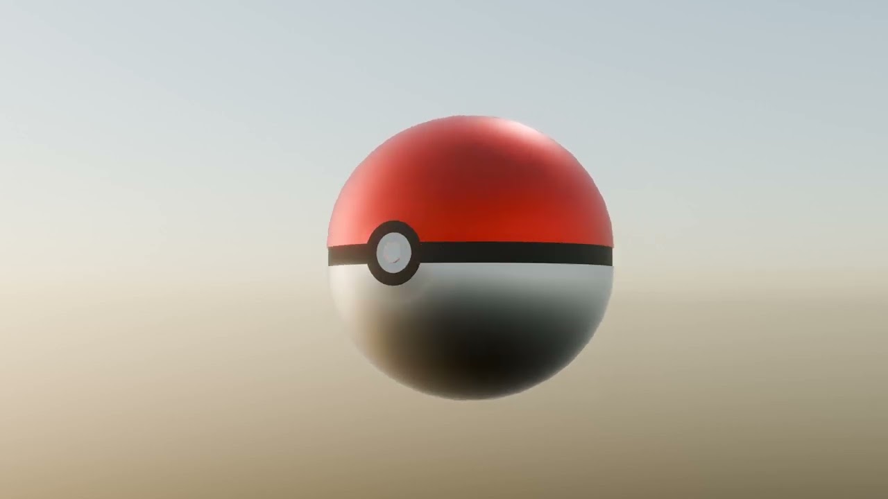 Pokémon Pokeball rendered in EEVEE