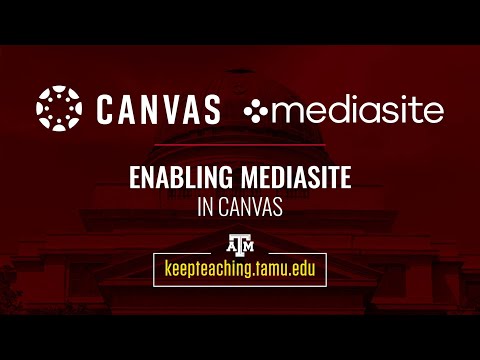 My Mediasite in Canvas