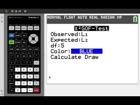Calculator Tutorial: Chi Square Goodness Of Fit Test