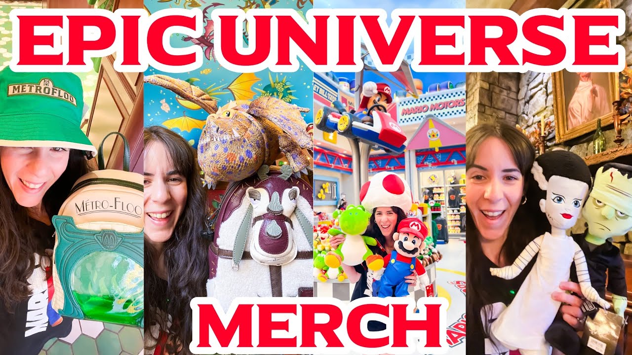 EPIC UNIVERSE Merchandise Tour in ALL FIVE LANDS! Lots to see!
