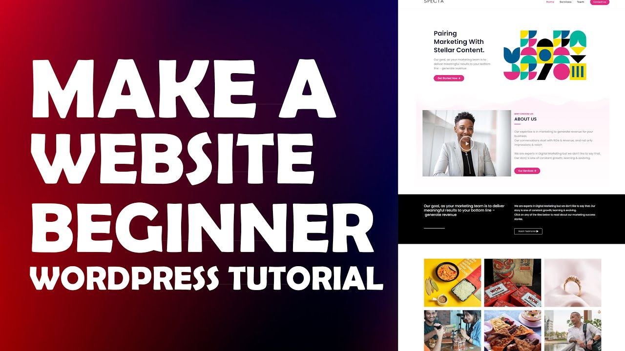 Create A Free Website With Wordpress In This Beginner Wordpress Tutorial.