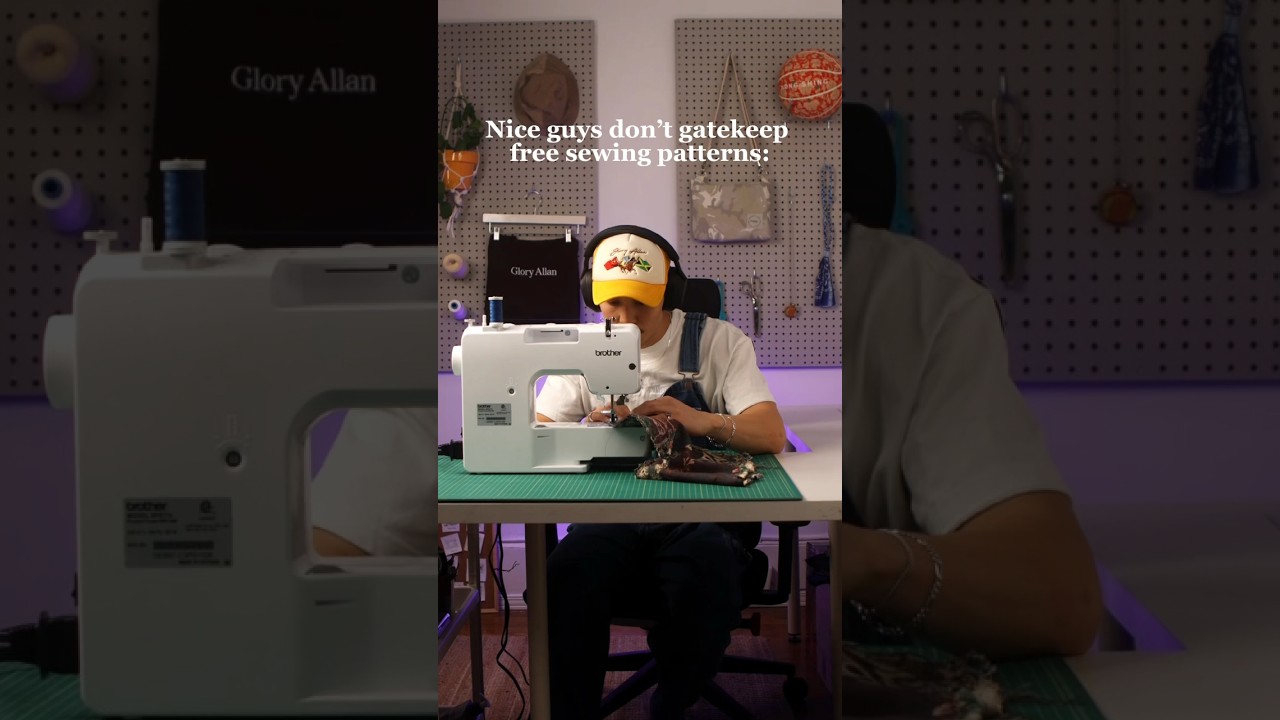 Free sewing patterns made for beginners, each is paired with a detailed tutorial 🫶 #sewing