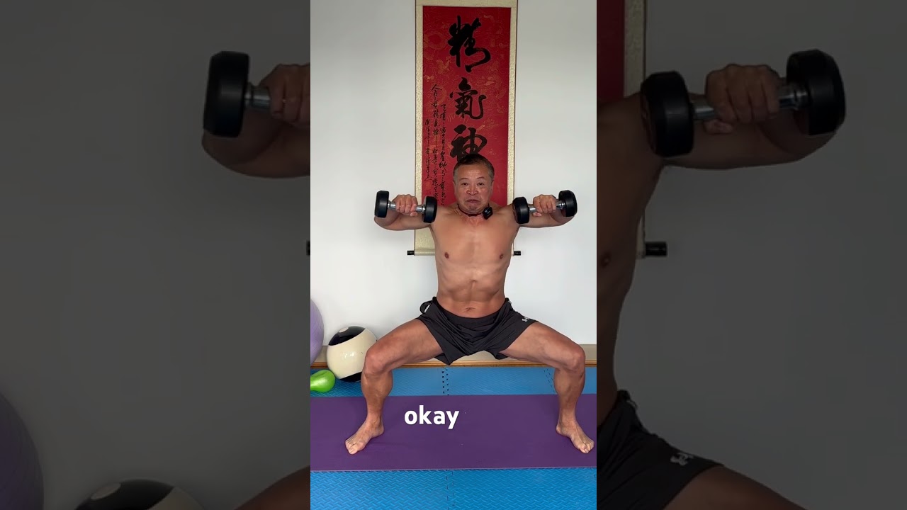 Combine Qigong and light weights workout ￼💪