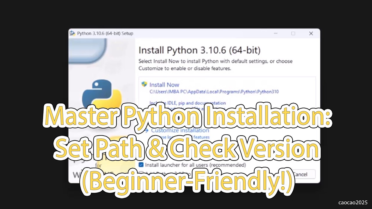 How to install Python, Set Path & Check Version (Beginner-Friendly!)