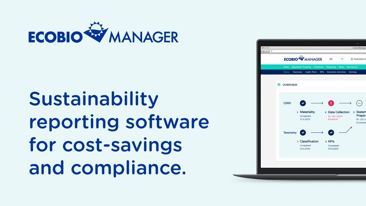 Sustainability reporting software for cost-savings and compliance