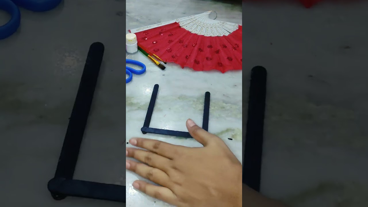 DIY with ice cream sticks #shorts #creativecraftswithafrin #crafideas #easycraft #diycrafts