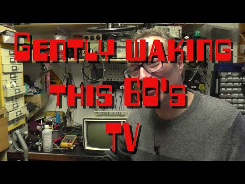 Waking up a KB KV003 dual standard CRT TV from the 1960's