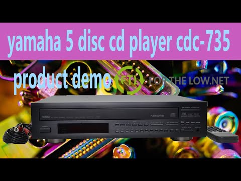 YAMAHA 5 DISC NATURAL SOUND COMPACT DISC PLAYER CAROUSEL CD CHANGER CDC-735 PLAYXCHANGE PRODUCT DEMO