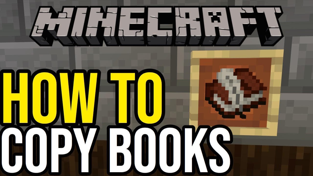 Minecraft How To Copy Books!