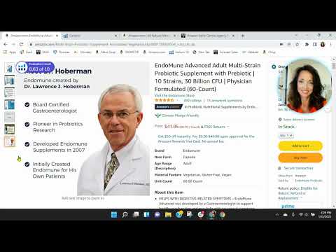 ASIN Review: EndoMune Advanced Adult Multi-Strain Probiotic Supplement with Prebiotic - Amazon FBA