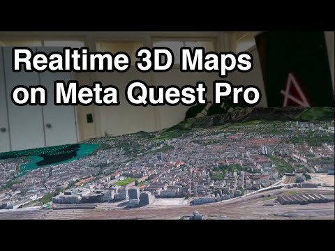 Meta Quest Pro - Realtime 3D Maps Demo with Bing SDK and MRTK