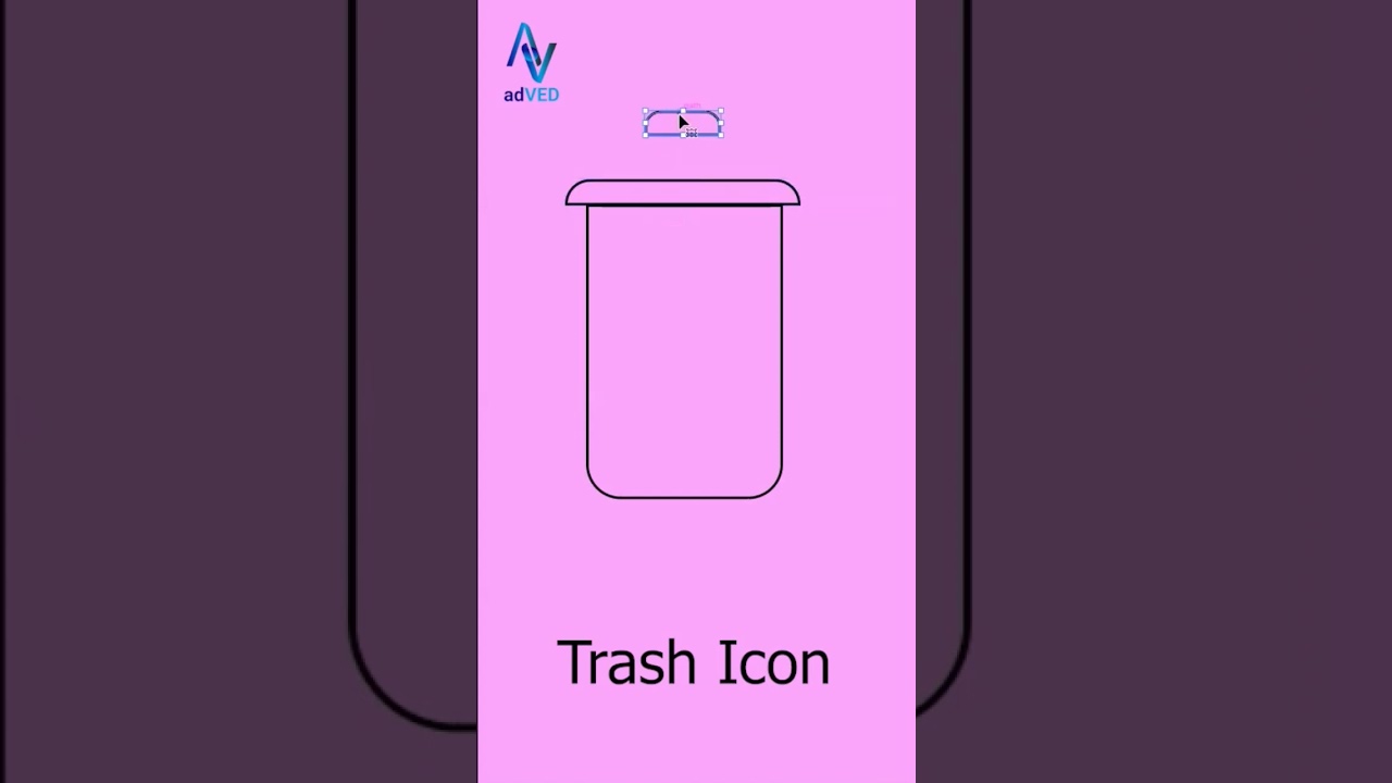 trash icon in illustrator 2023 #illustrator2023 #adobeillustrator #illustrator tutorial 2023