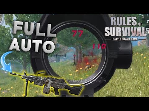 FULL AUTO M249 IS UNTOUCHABLE! Rules of Survival PC Gameplay