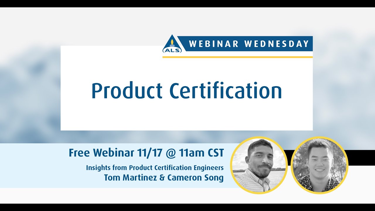 11-17 Product Certification