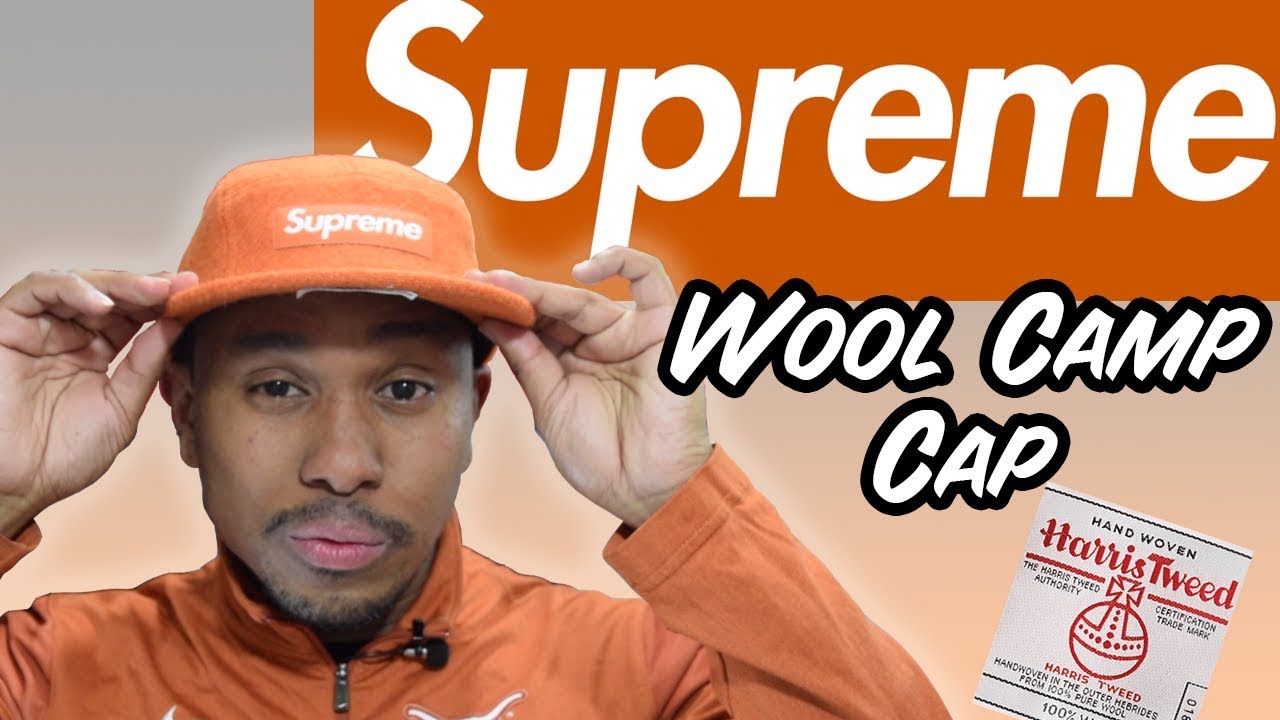 SUPREME ORANGE WOOL CAMP CAP!