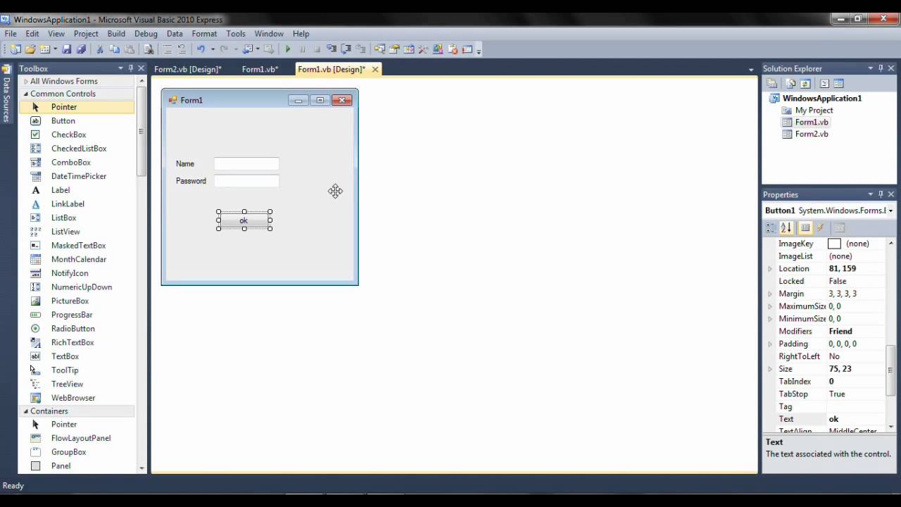 log in form | visual basic 2010