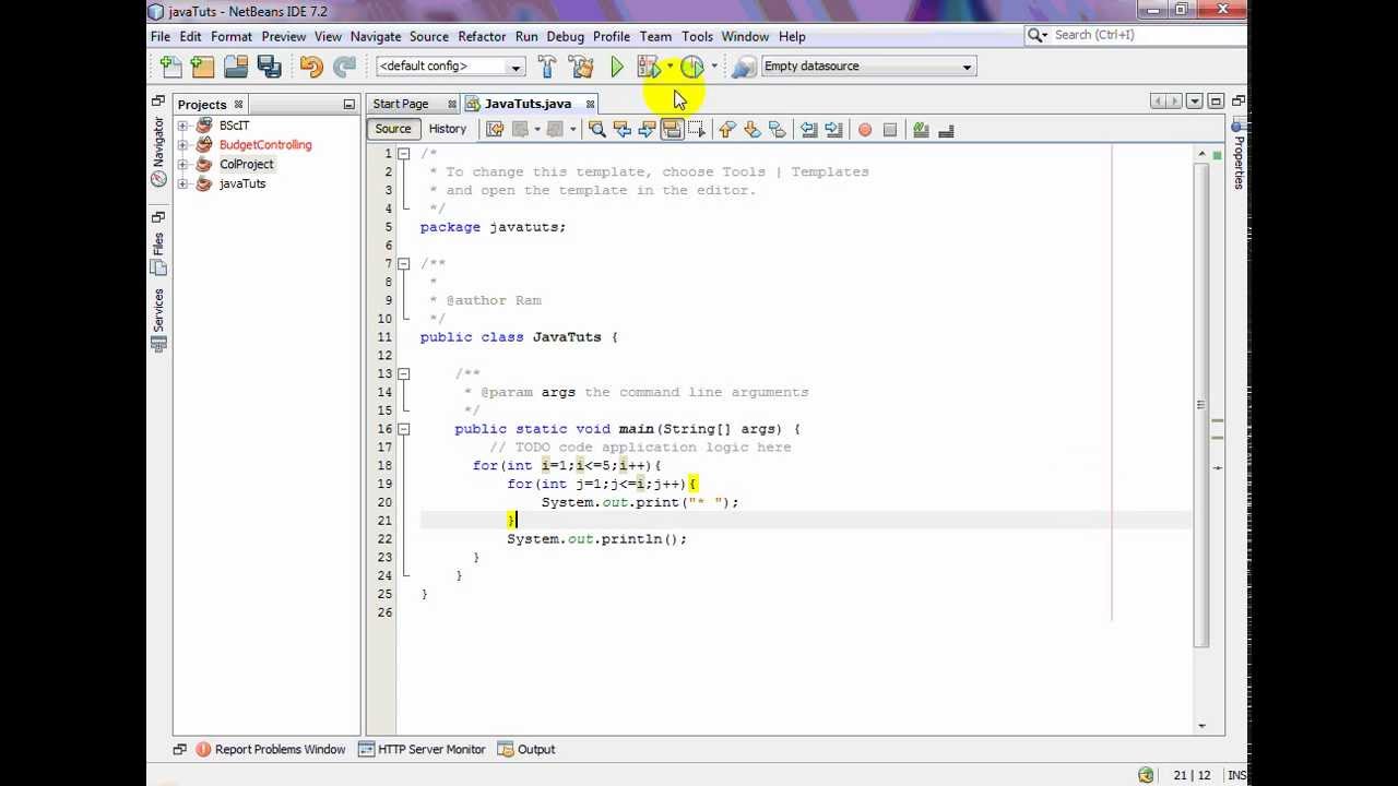 Java Triangle Shape Loop