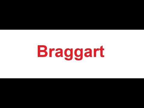 Braggart meaning in Hindi