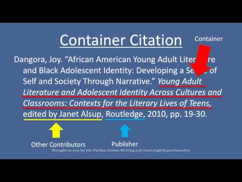 MLA Style: List of Works Cited (8th Ed., 2016)