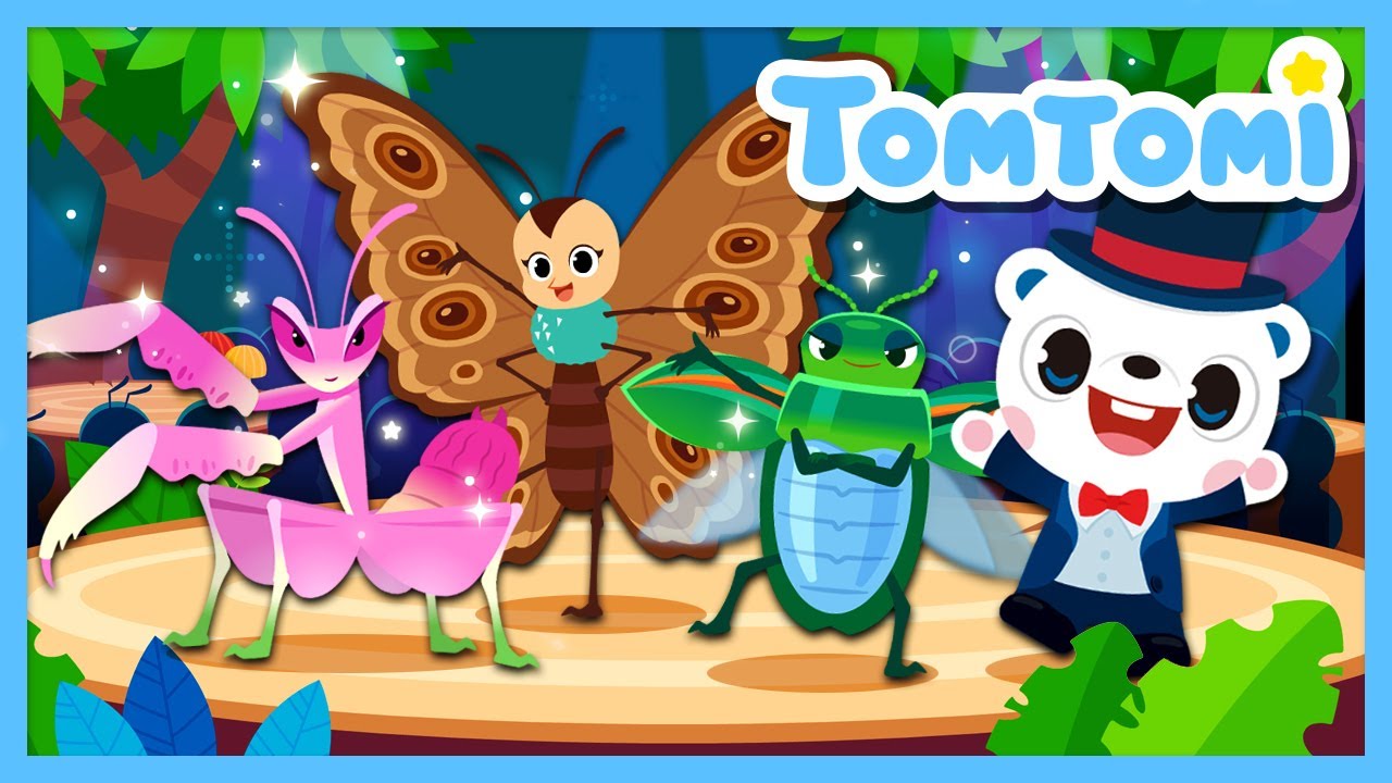 The Spectacular Insects Song🦋 | The Queen Trio of the Insect World👸 | Actual images | TOMTOMI