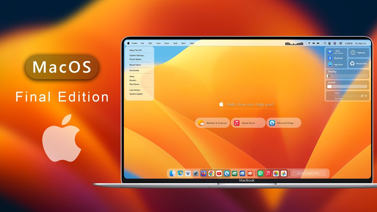 How to Get a macOS Look on Windows Using Only Rainmeter | Simple And Easy