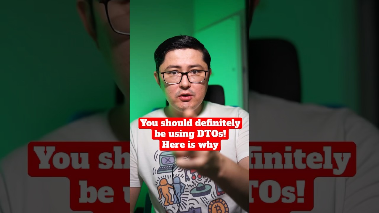 You should definitely be using DTOs. Here is why #dto #softwareengineering