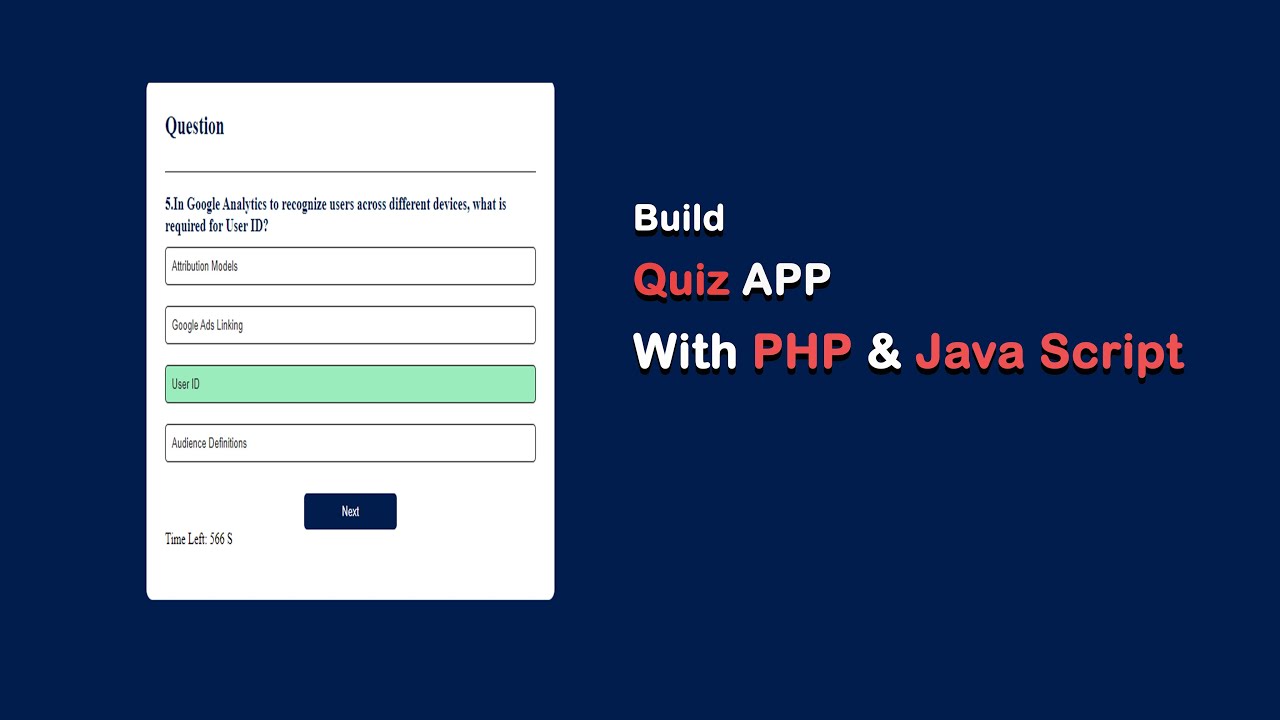 JavaScript| PHP|Quiz App Tutorial: Building with HTML & CSS | Source code in the description
