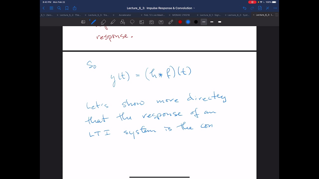 Lecture_6_3:  Impulse response & convolution