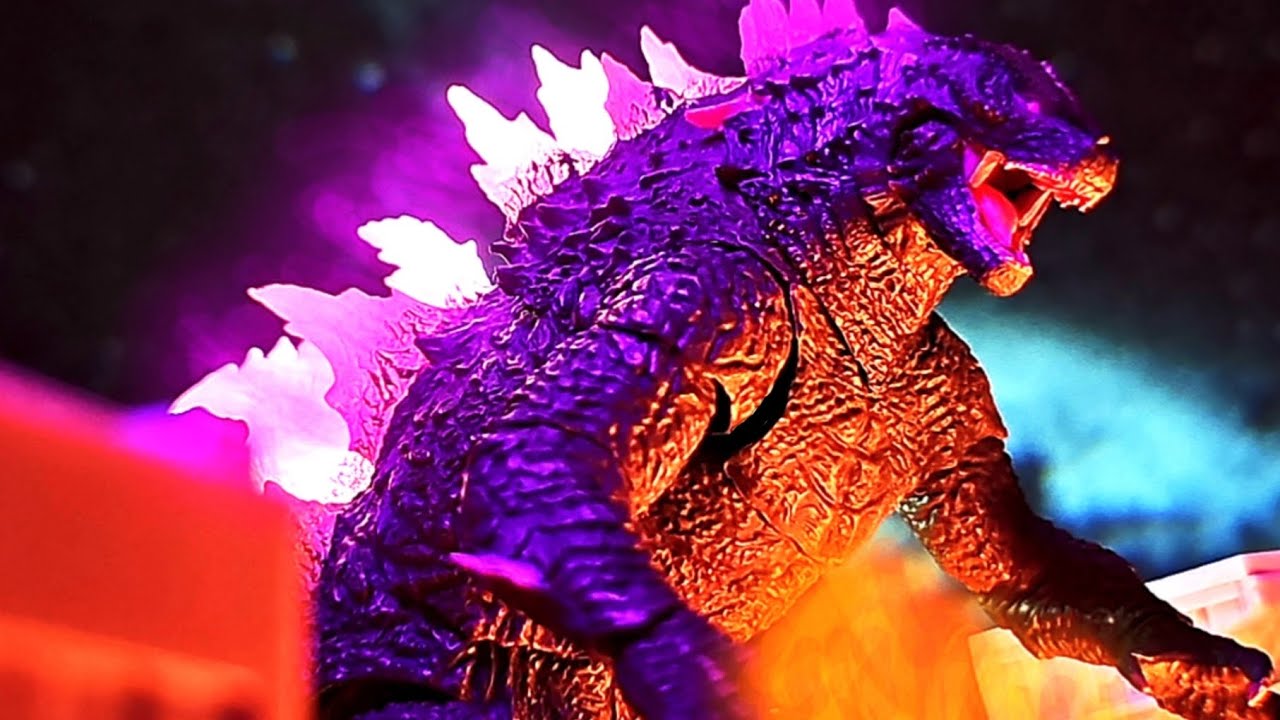 Godzilla evolved roar | stop motion test animation
