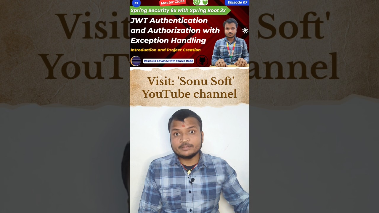 Spring Security #sonusoft #spring #fullstackdeveloper #youtubeshorts #shortsfeed #shorts #trending